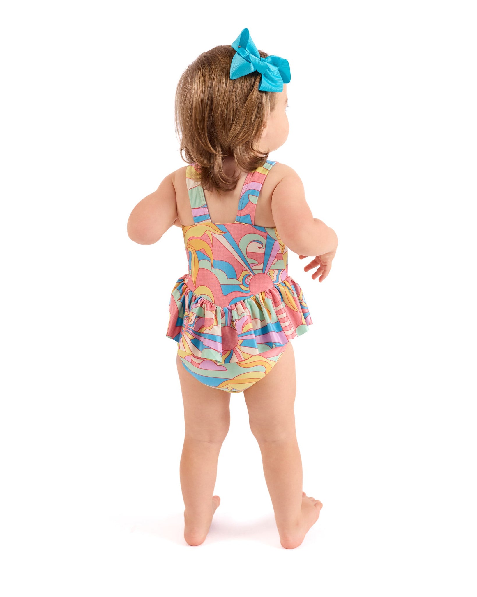 The Paradiso - Girls Ruffle One Piece with Tutu UPF 50+ – Kenny Flowers