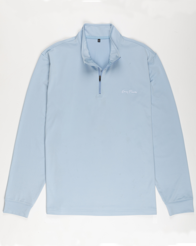 Sky Blue Quarter Zip Pullover - The Kiawah – Kenny Flowers