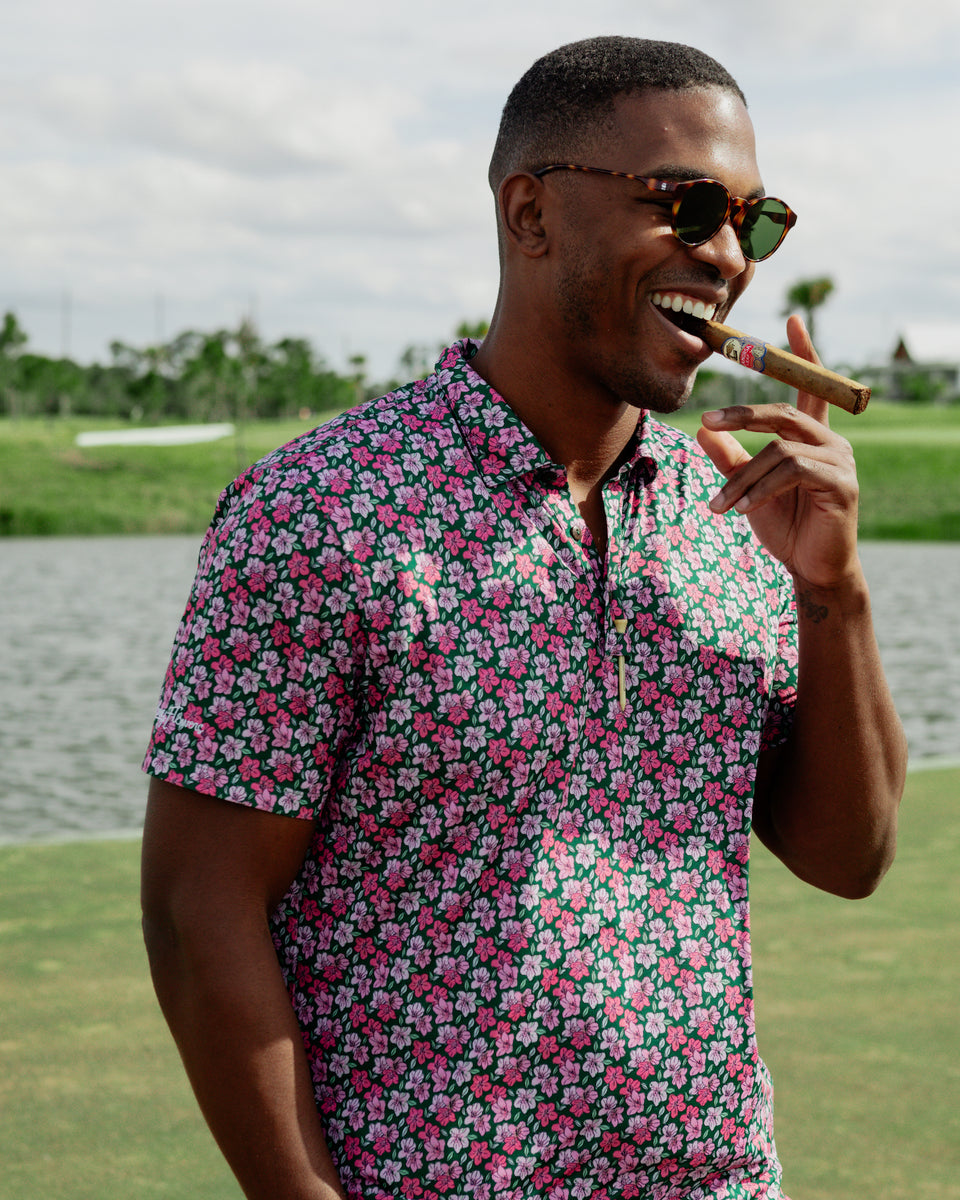The Azaleas - Men's Golf Shirt by Kenny Flowers