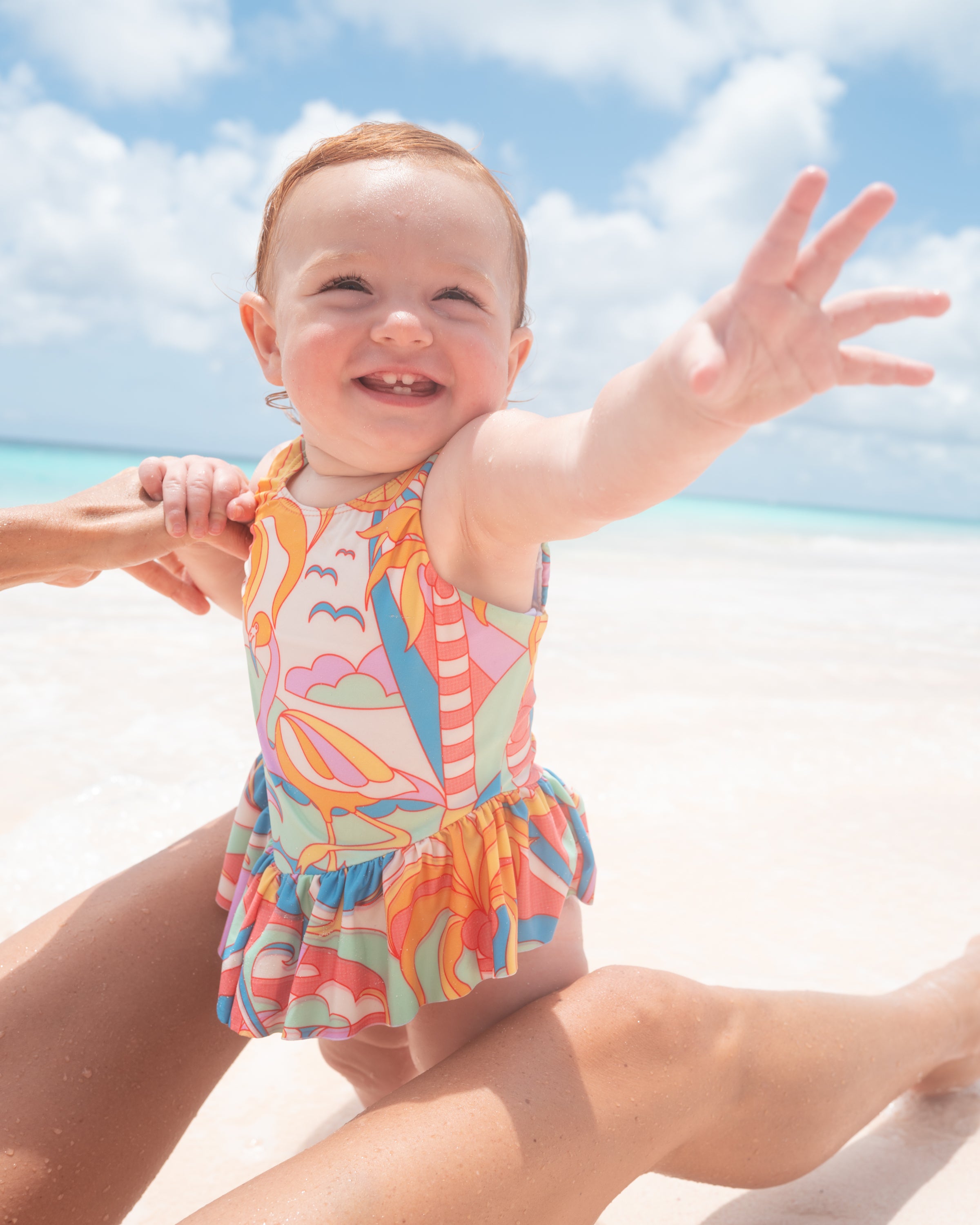 The Paradiso - Girls Ruffle One Piece with Tutu UPF 50+ – Kenny Flowers