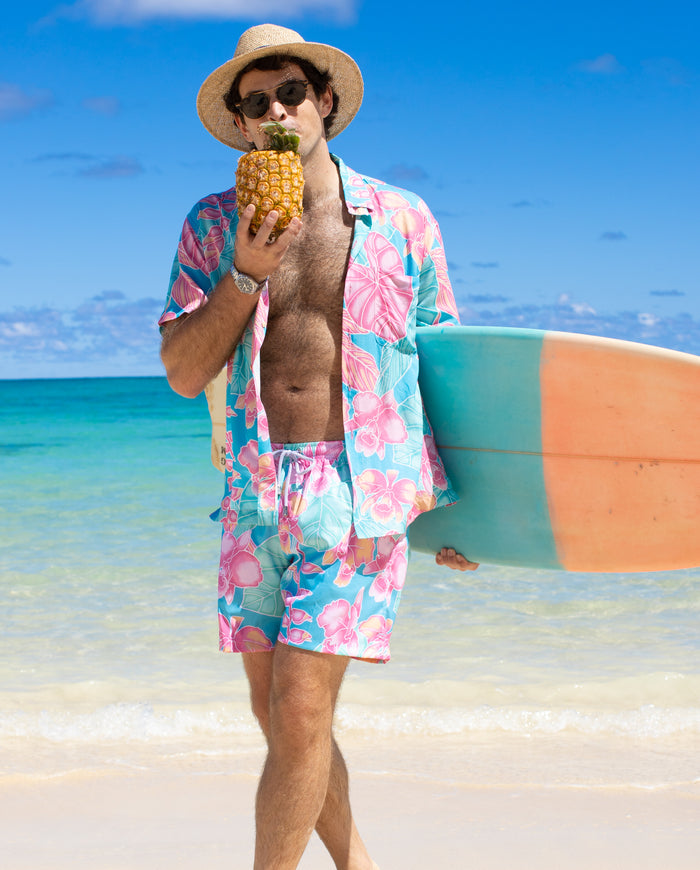 Mens Cabana Sets | Matching Hawaiian Shirts and Swim Trunks – Kenny Flowers