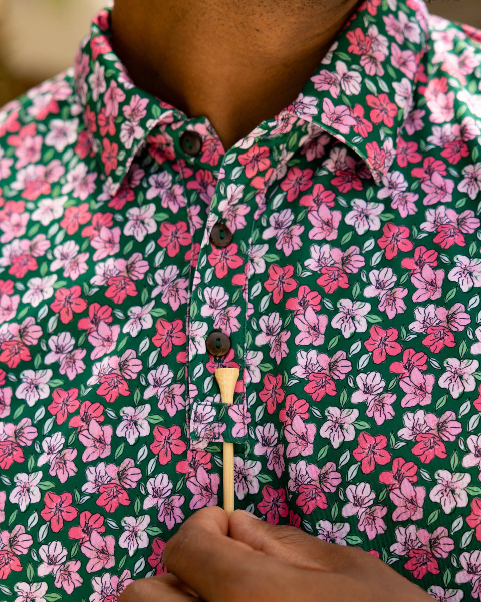 The Azaleas - Men's Golf Shirt by Kenny Flowers